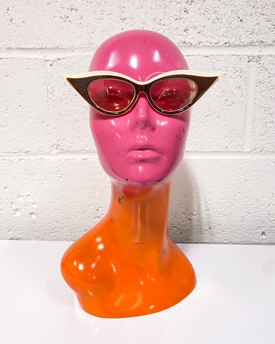 Brown Cat Eye Sunnies Sunbeam Vintage