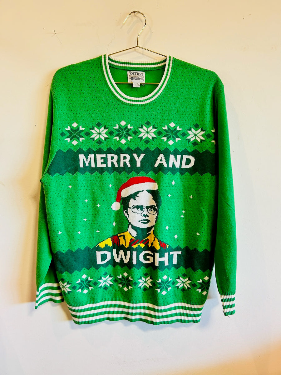 The Office Christmas Merry and Dwight Sweater – Sunbeam Vintage
