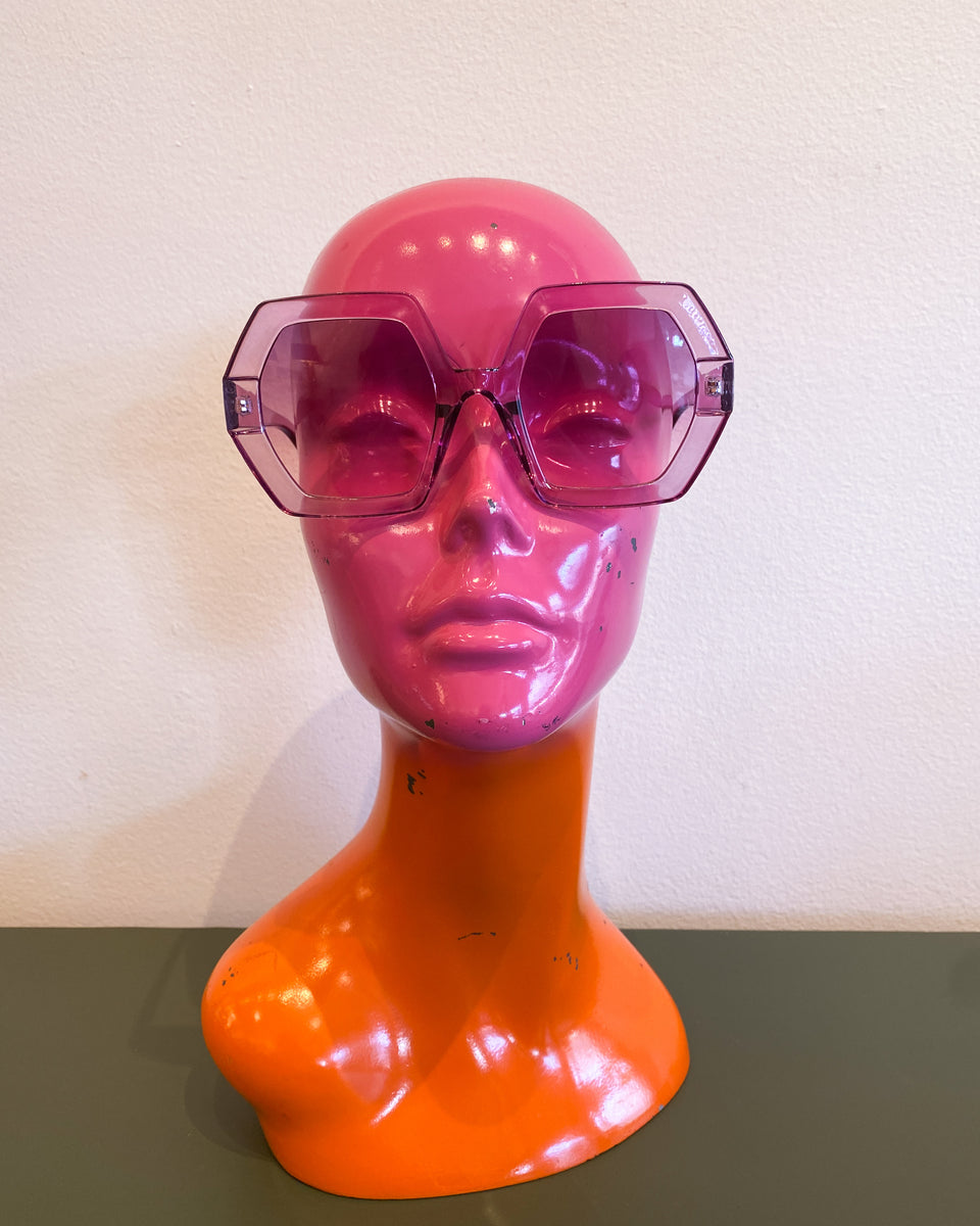 Purple Hexagonal Sunnies – Sunbeam Vintage