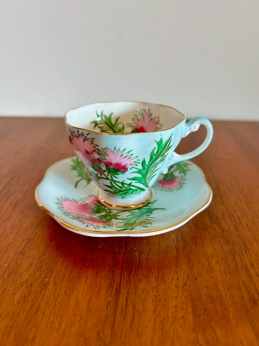 Glencarry Thistle Tea Cup Set – Sunbeam Vintage