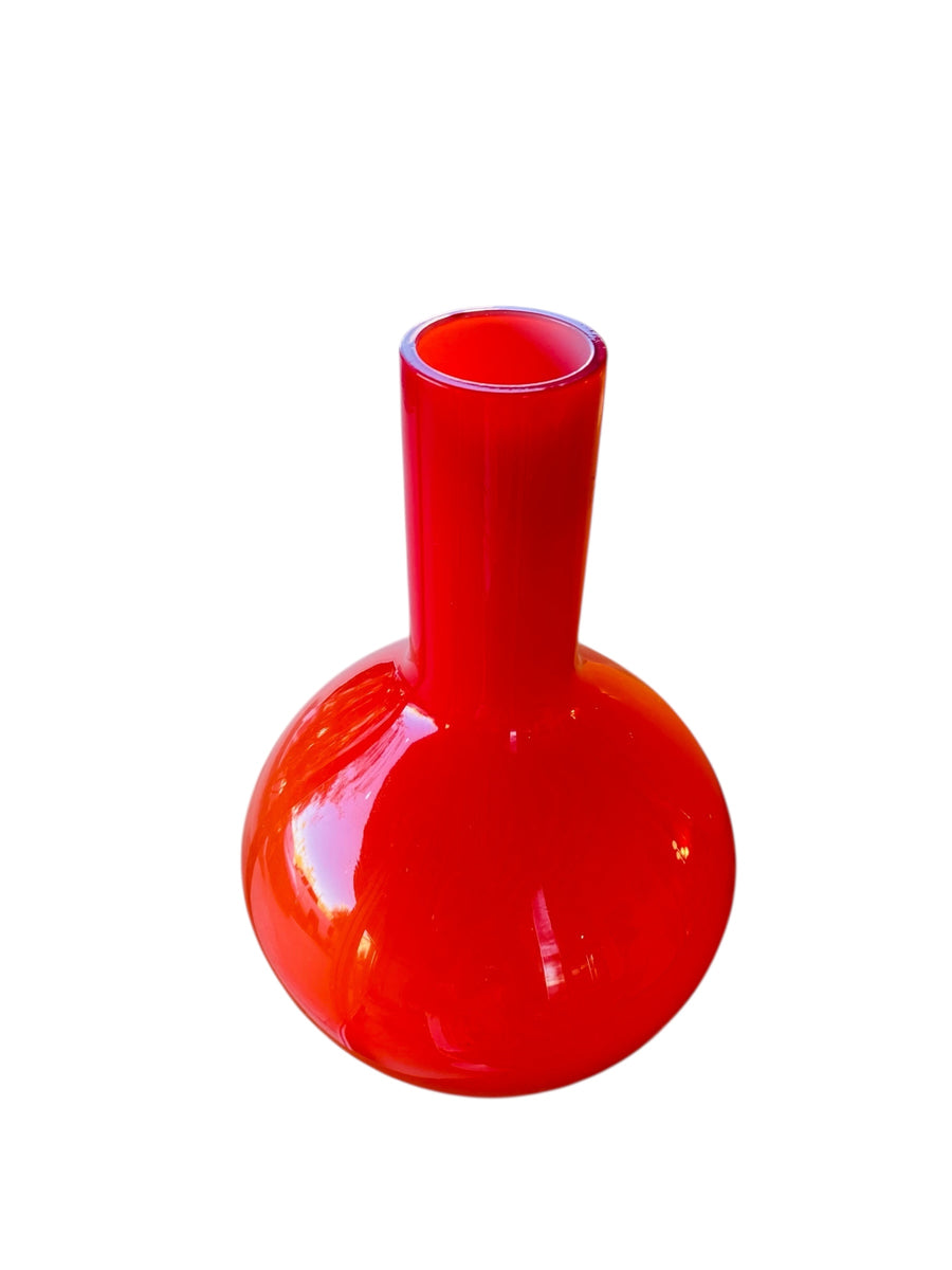 Holmegaard Red Case Glass Vase – Sunbeam Vintage