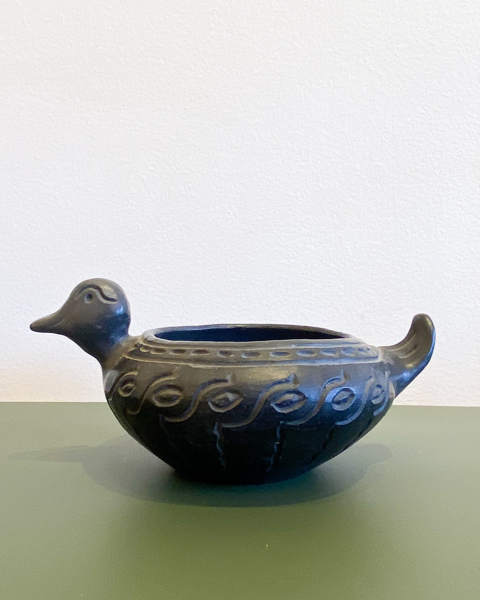 Vintage Black Ceramic Duck Bowl – Sunbeam Vintage