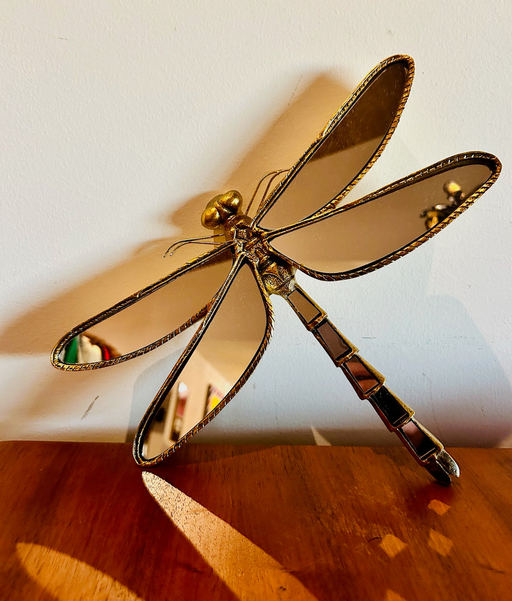 Brass Mirrored Dragonfly Wall Art – Sunbeam Vintage