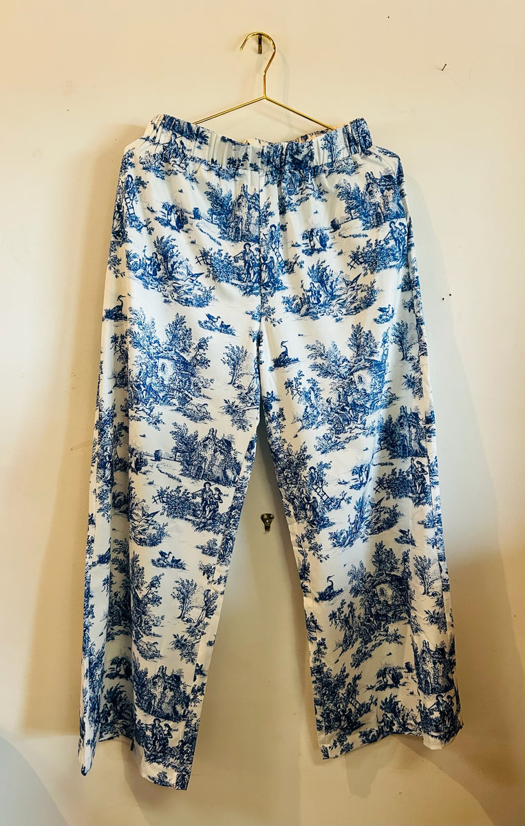 Blue Toile Pants – Sunbeam Vintage