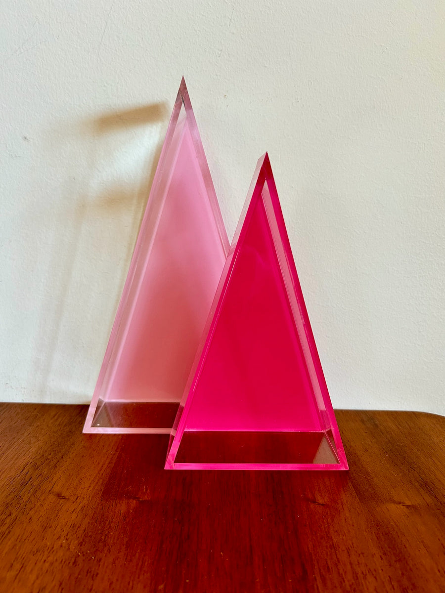 Pink Lucite Trays – Sunbeam Vintage