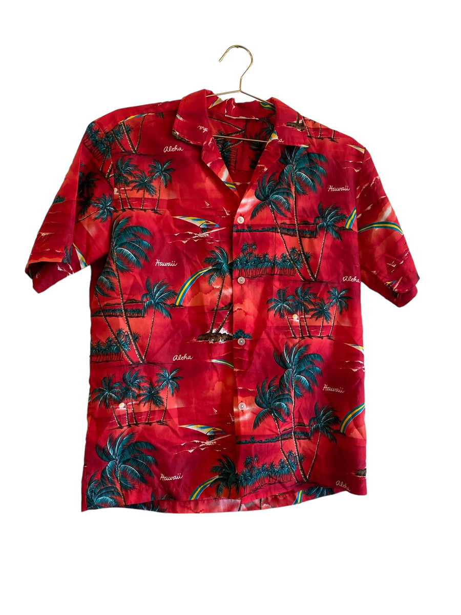 Red Hawaiian shirt – Sunbeam Vintage
