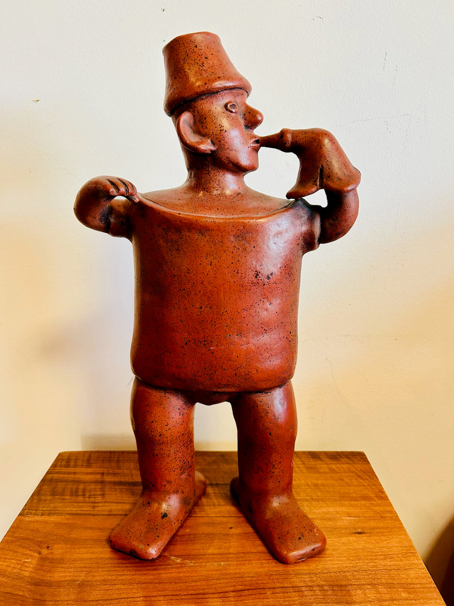 Colima Style Pottery Man Statue – Sunbeam Vintage