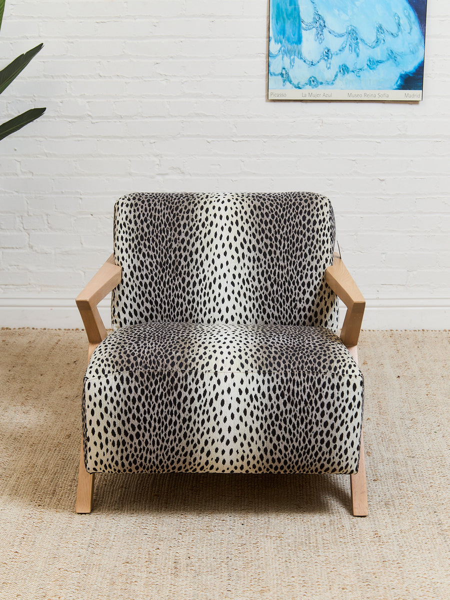 Zephyr Lounge Chair in Cheetah Upholstery – Sunbeam Vintage