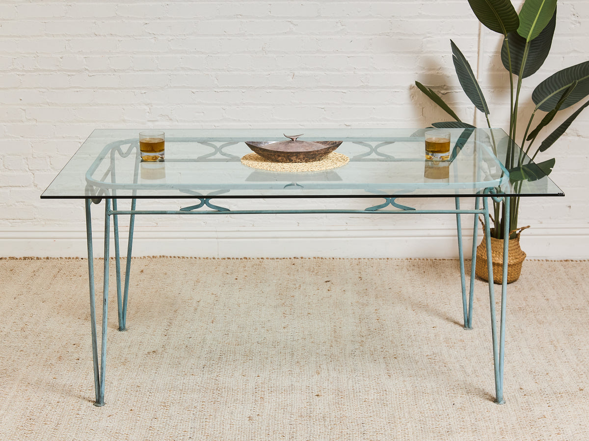 Antiqued Vintage Mid Century Patio Table – Sunbeam Vintage