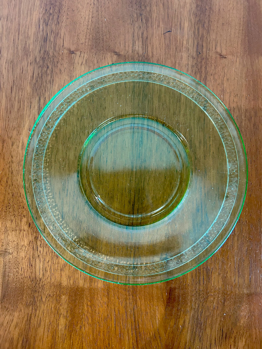 Uranium Serving Plate – Sunbeam Vintage