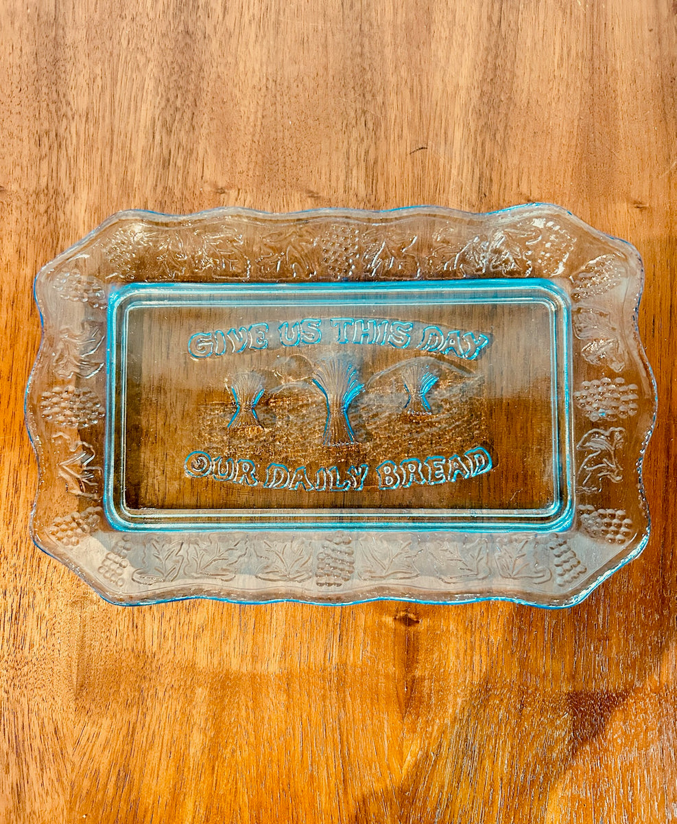 Glass Tray Religious Prayer – Sunbeam Vintage