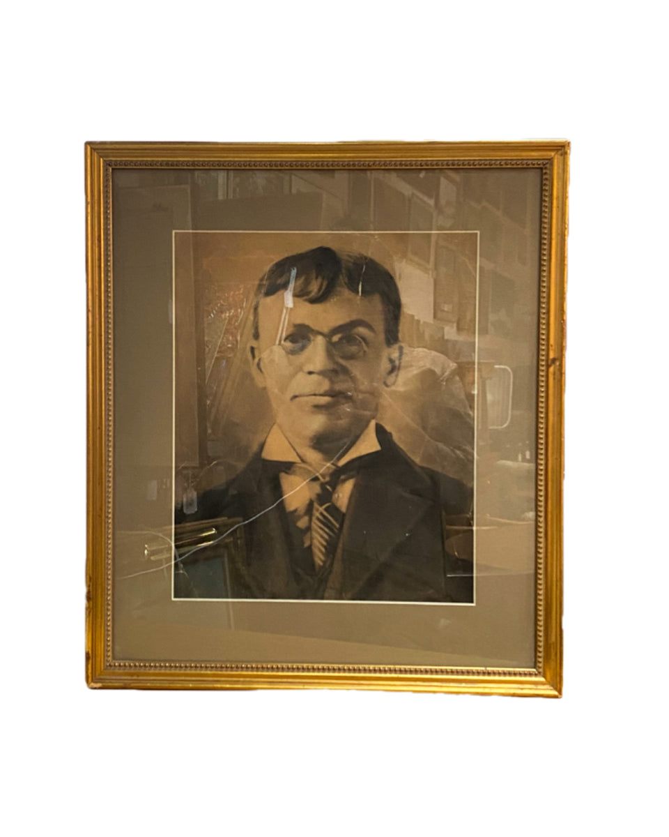 A Studious Man, Framed Photo – Sunbeam Vintage