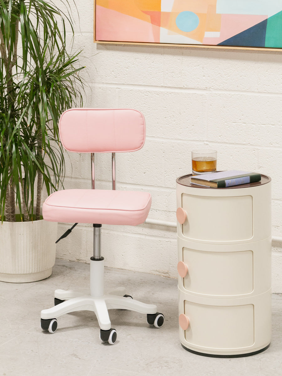 Small Pink Office Chair – Sunbeam Vintage