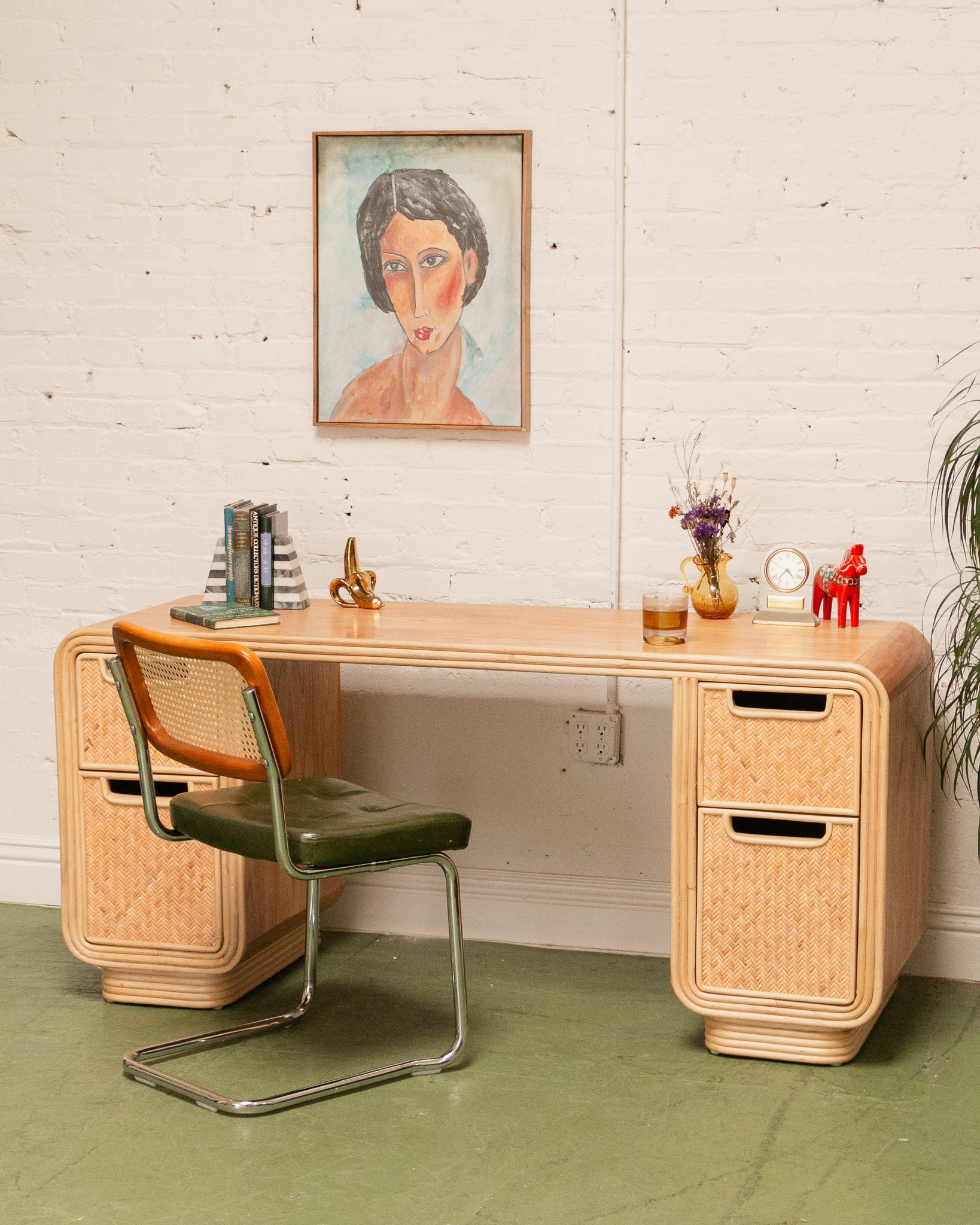 Rattan Desk – Sunbeam Vintage