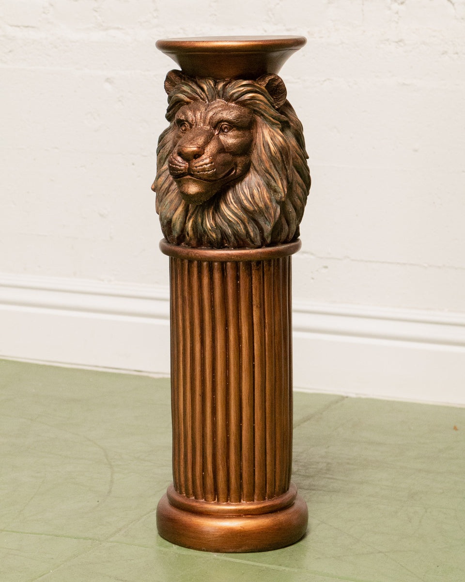 Lion Pedestal End Table – Sunbeam Vintage