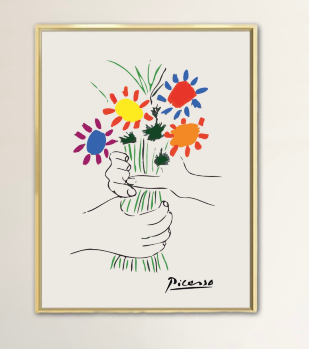 Picasso friendship flowers Modern Art – Sunbeam Vintage