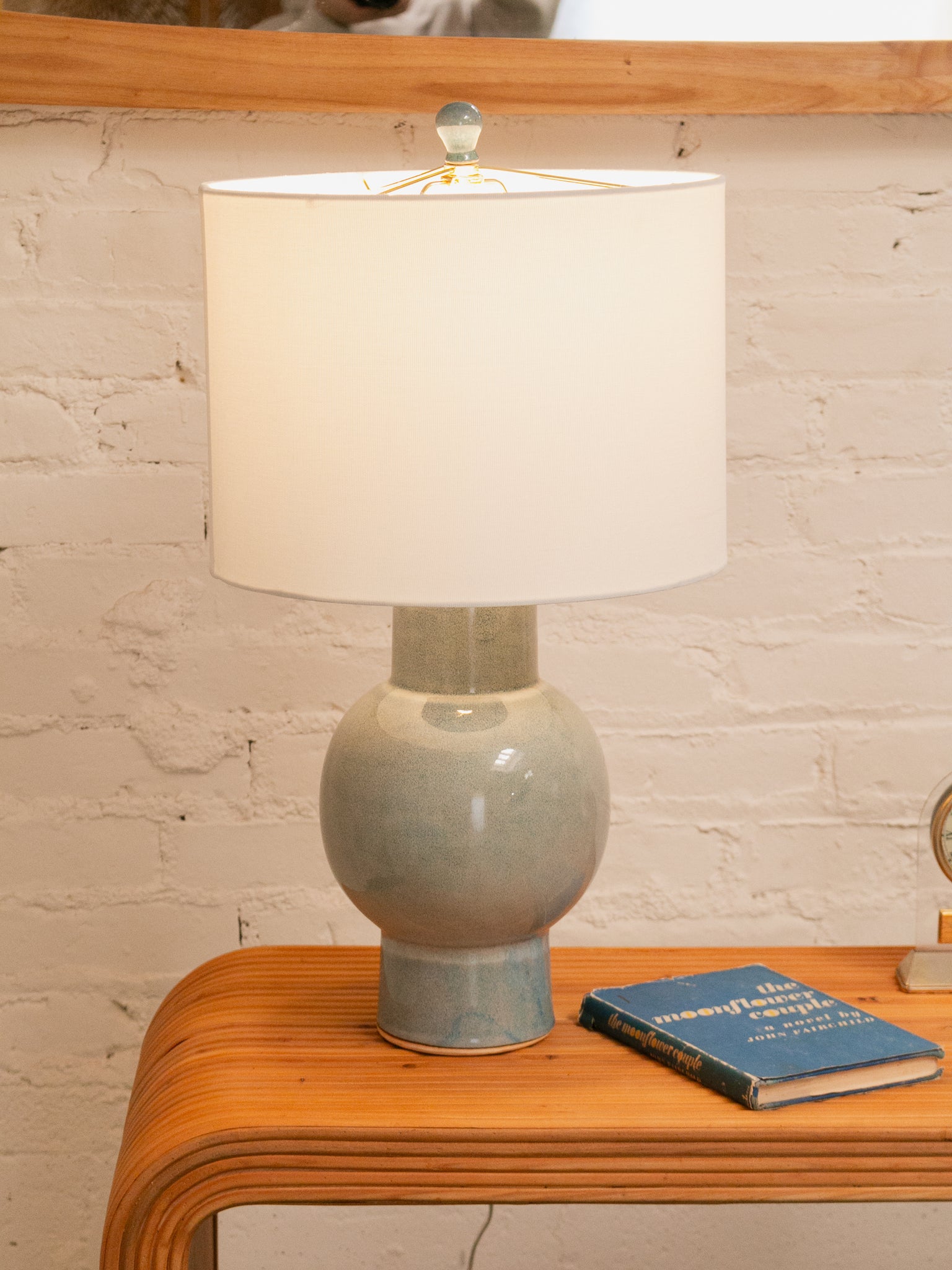 Blue Ceramic Lamp – Sunbeam Vintage