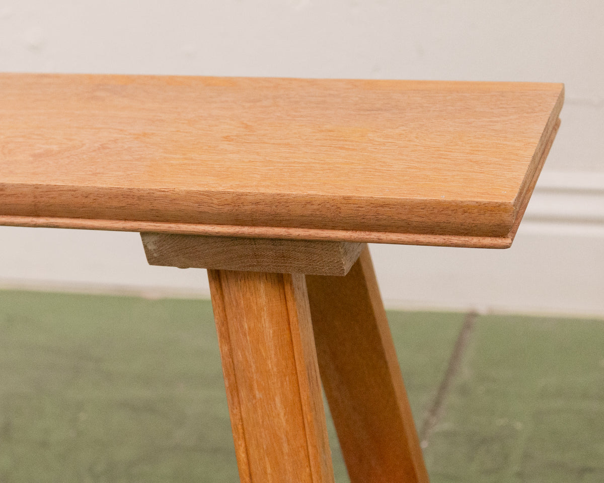 Solid Wood Narrow Bench – Sunbeam Vintage