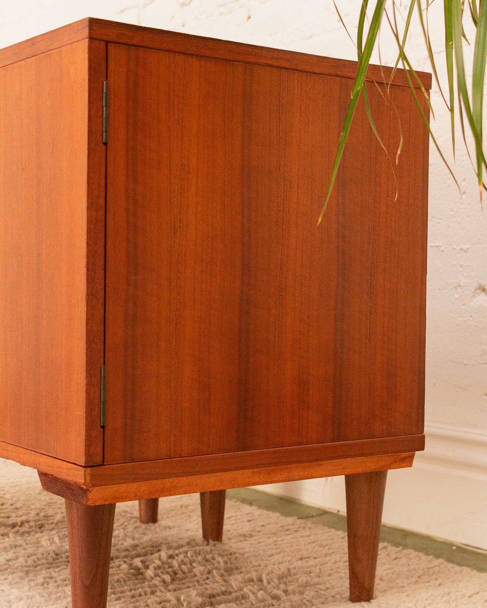 Danish Teak Nightstand Cubbies – Sunbeam Vintage