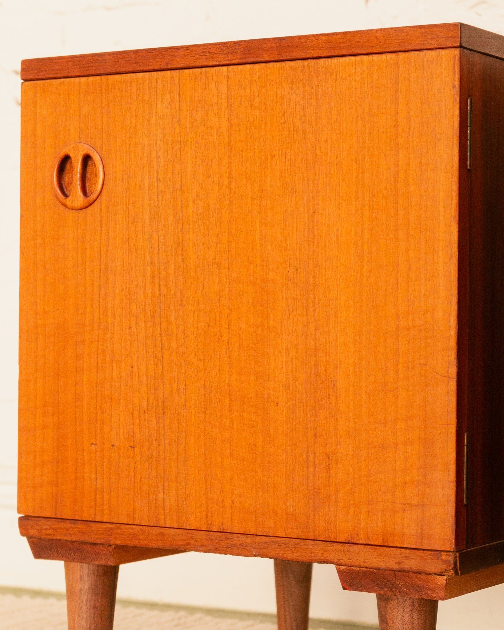 Danish Teak Nightstand Cubbies – Sunbeam Vintage