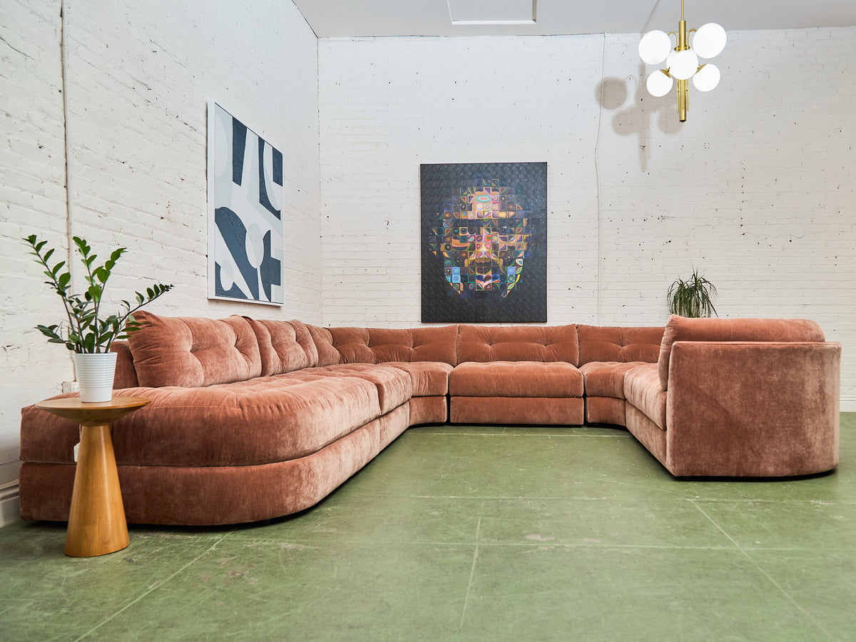 Prima 6 piece Sectional Sofa in Amici Ginger – Sunbeam Vintage