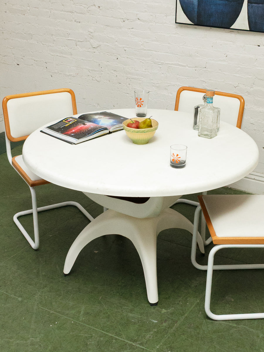 Atomic Fiberglass Outdoor Dining Table – Sunbeam Vintage