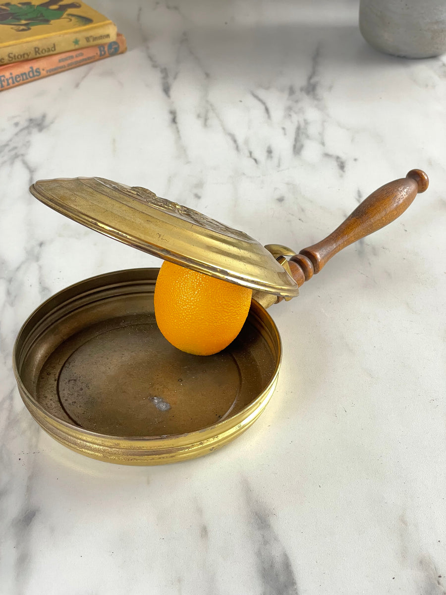 Antique Brass Warming Pan – Sunbeam Vintage