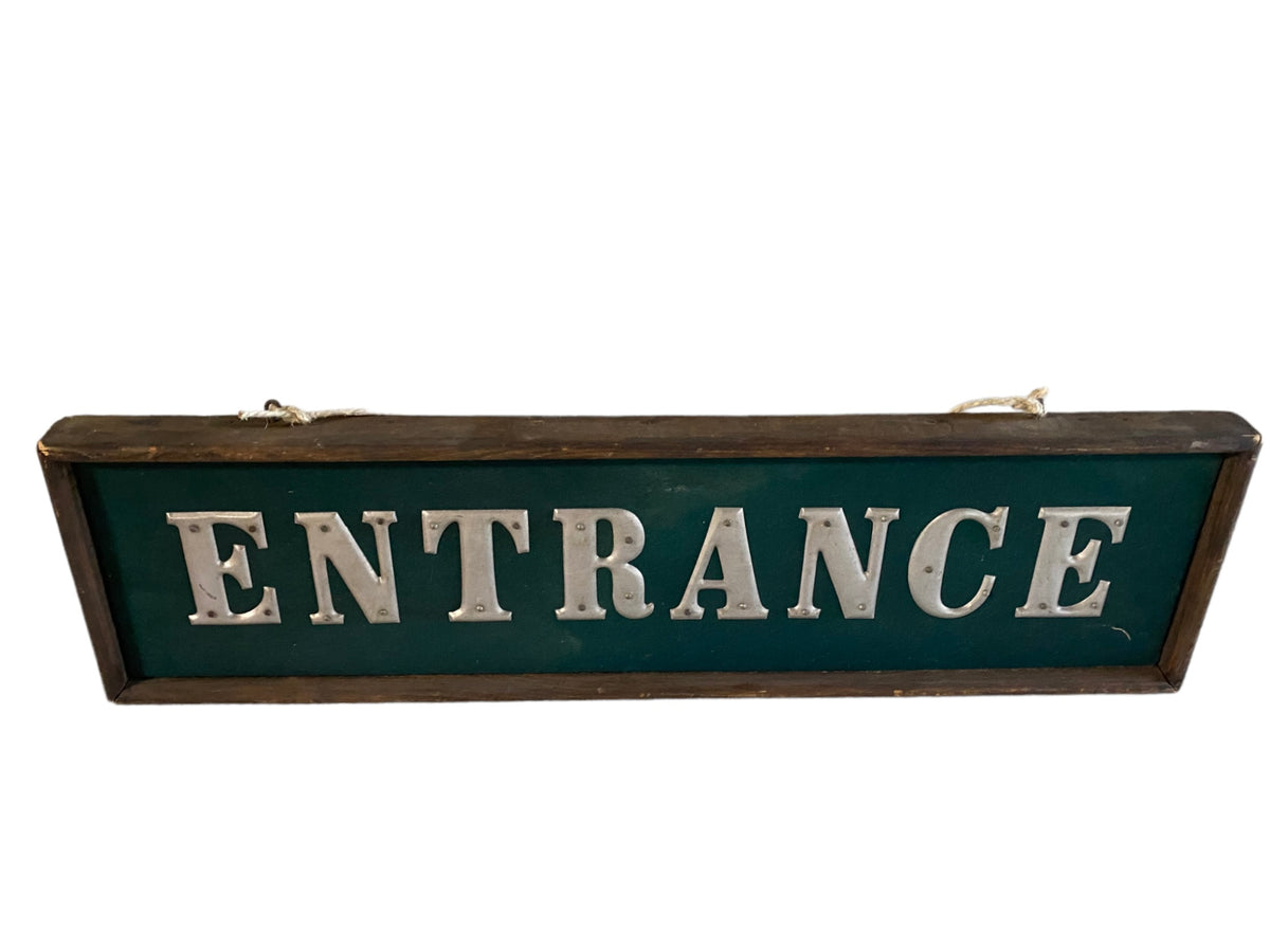 Entrance Vintage Sign – Sunbeam Vintage